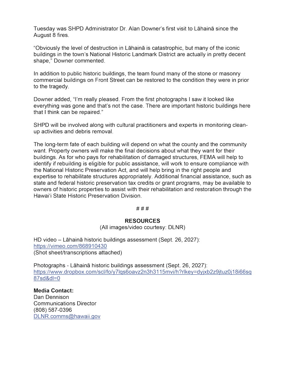 Lahaina's Recovery Efforts| Lahaina Restoration Foundation
